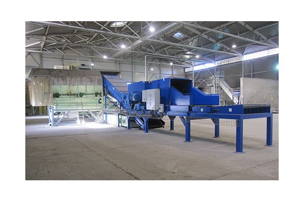 ReTec bale opener for SRF line at Cemex Latvia